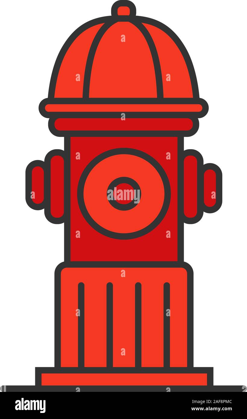 Hydrant color icon. Fireplug. Isolated vector illustration Stock Vector ...
