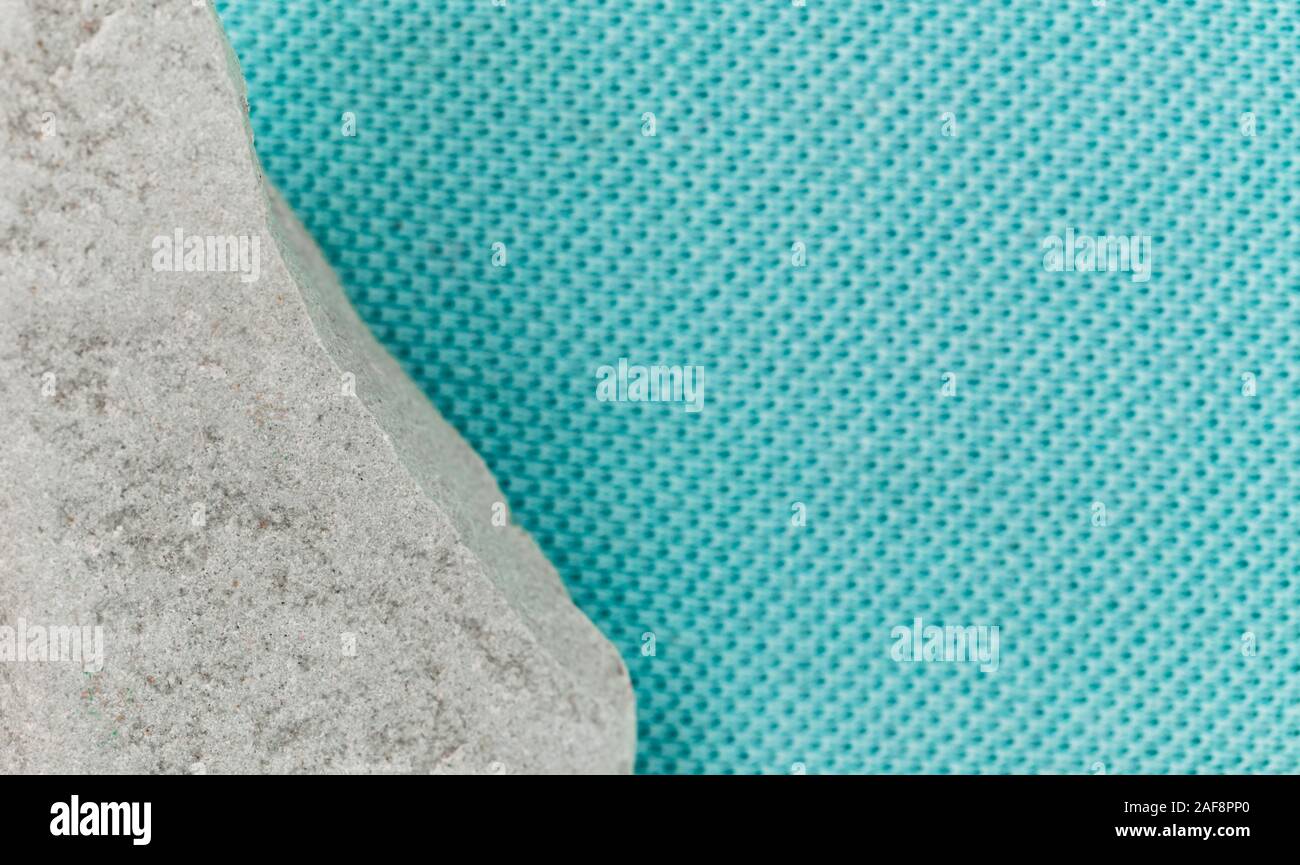 Aqua blue fabric texture close hi-res stock photography and images - Alamy