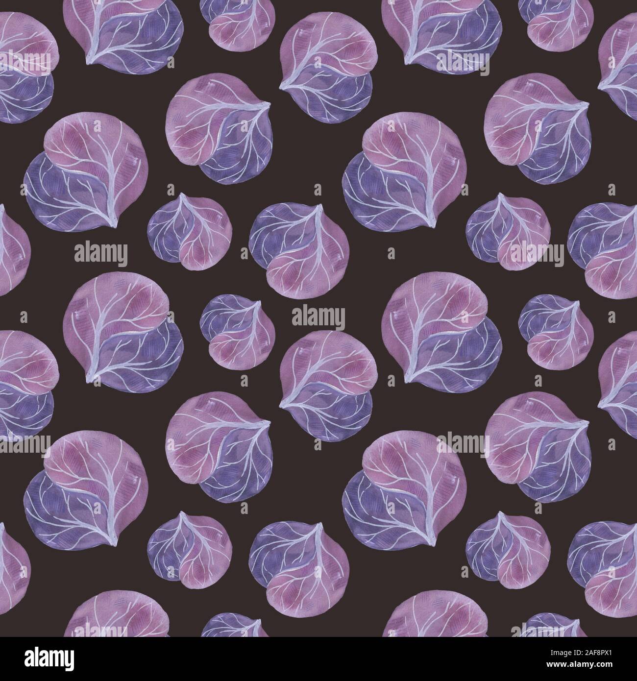 Colored red cabbage in sketch style. illustration for your design Stock ...