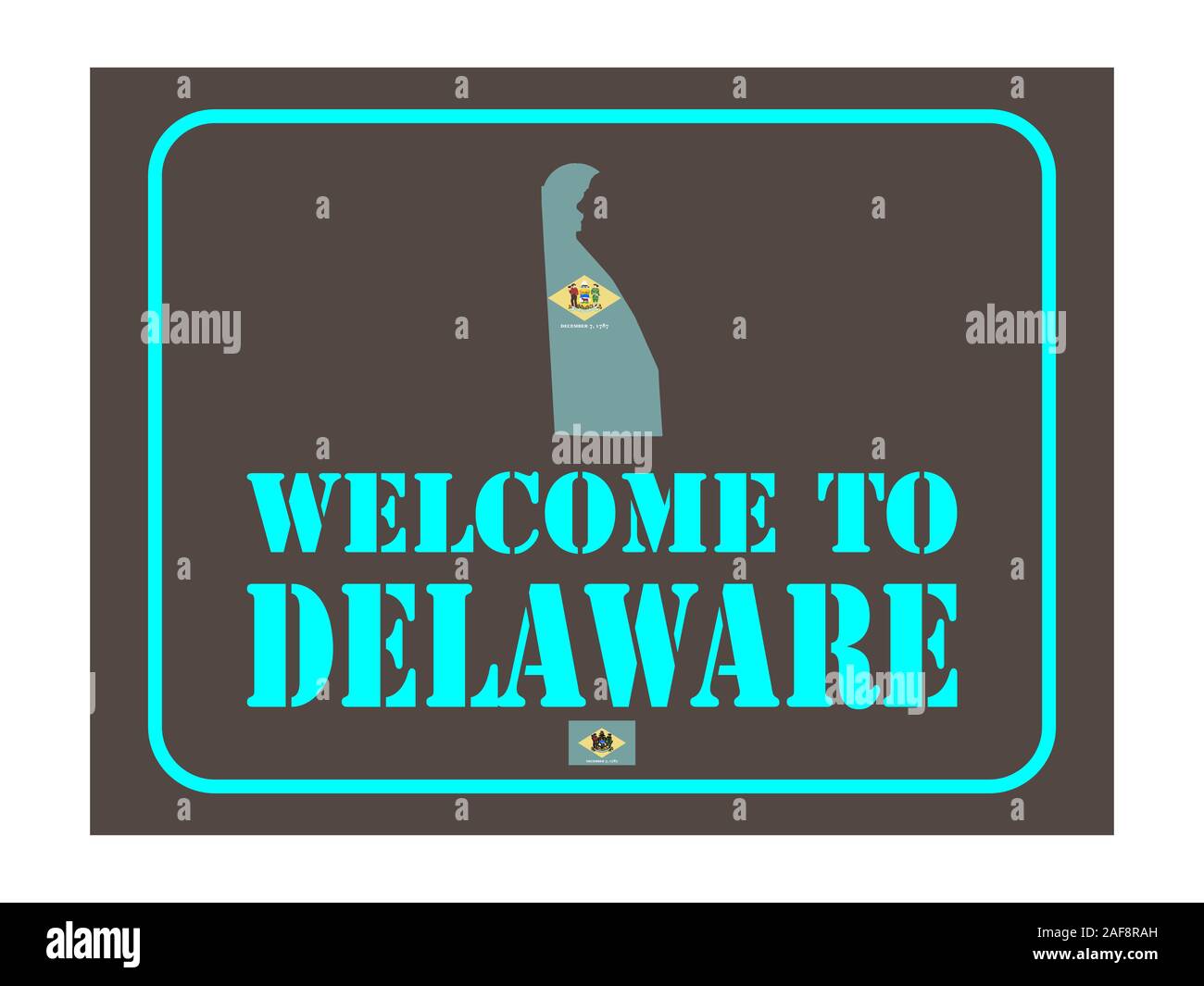 Welcome to delaware sign hi-res stock photography and images - Alamy