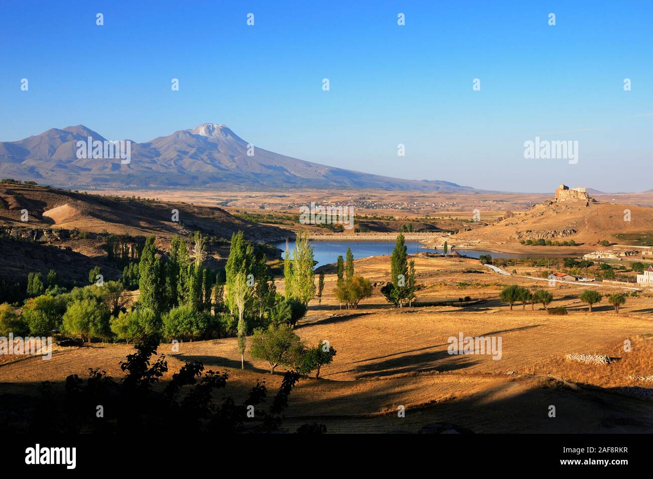 Hasan Dagi volcano, Guzelyurt. Cappadocia, Anatolia. Turkey Stock Photo ...