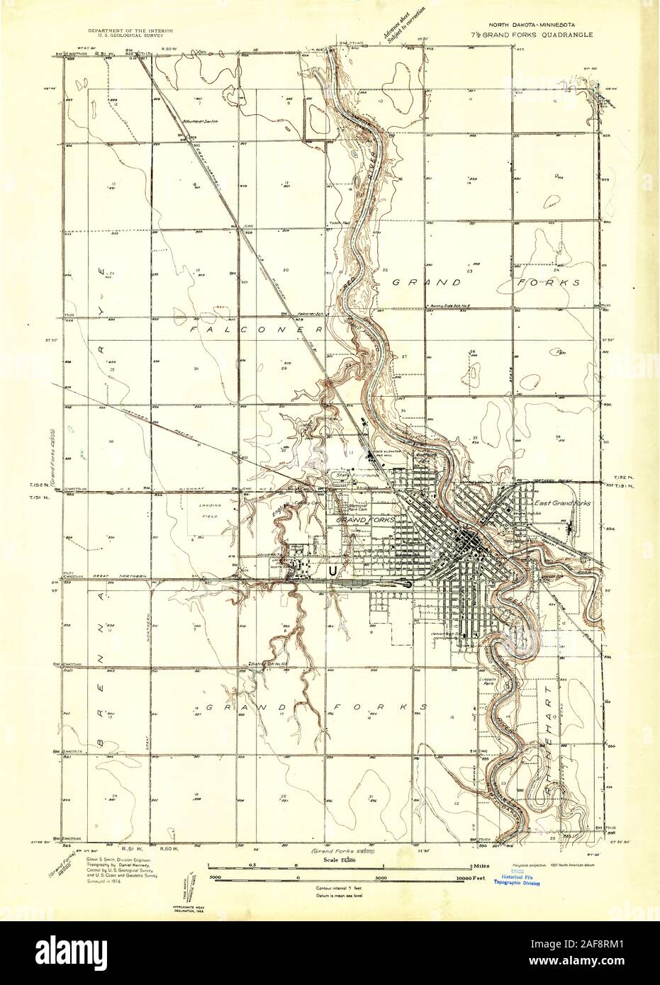 Map of grand forks hi-res stock photography and images - Alamy