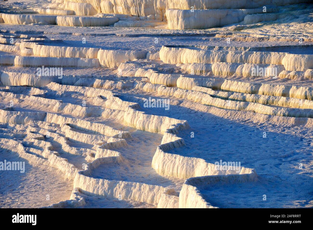 Calcium Travertines pools, Pamukkale. Hierapolis, Turkey Stock Photo - Alamy