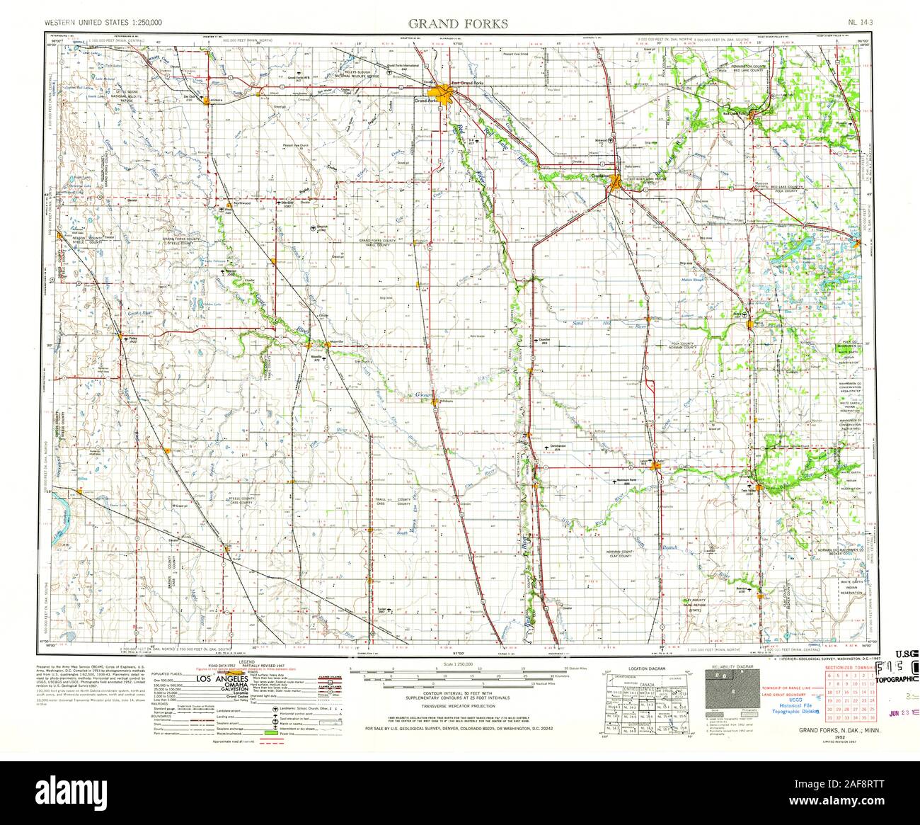 Map of grand forks hi-res stock photography and images - Alamy