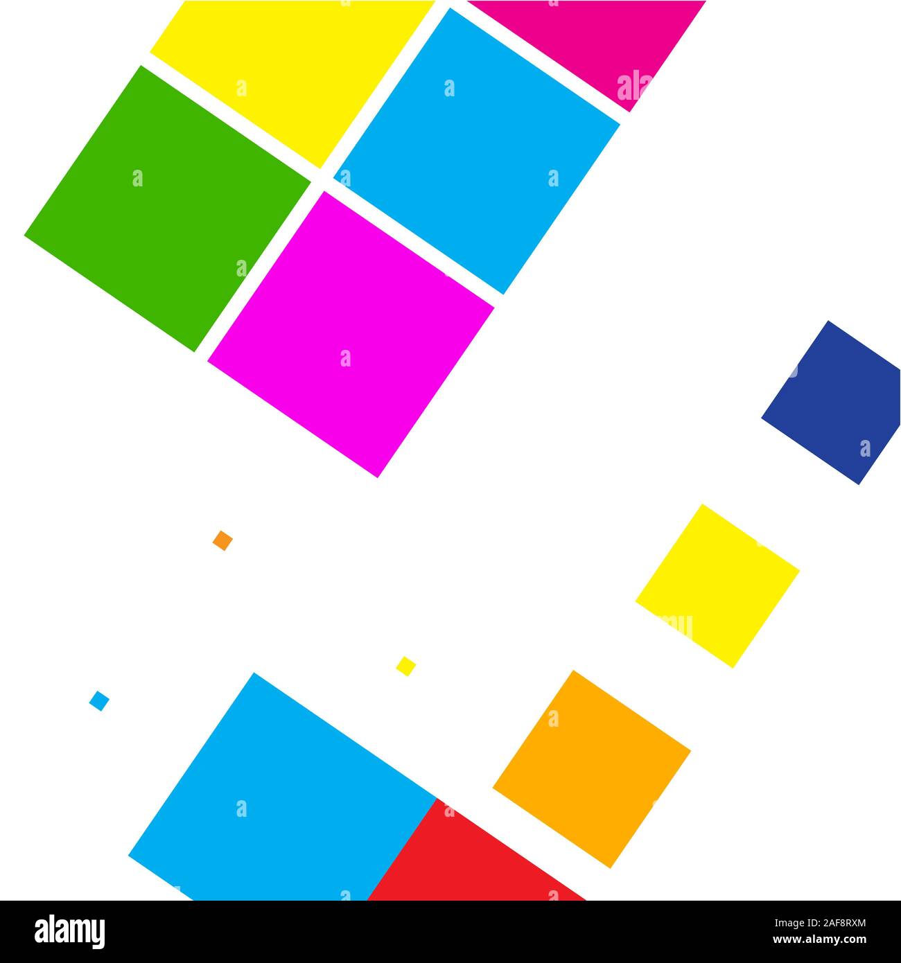 Yellow and blue squares hi-res stock photography and images - Alamy