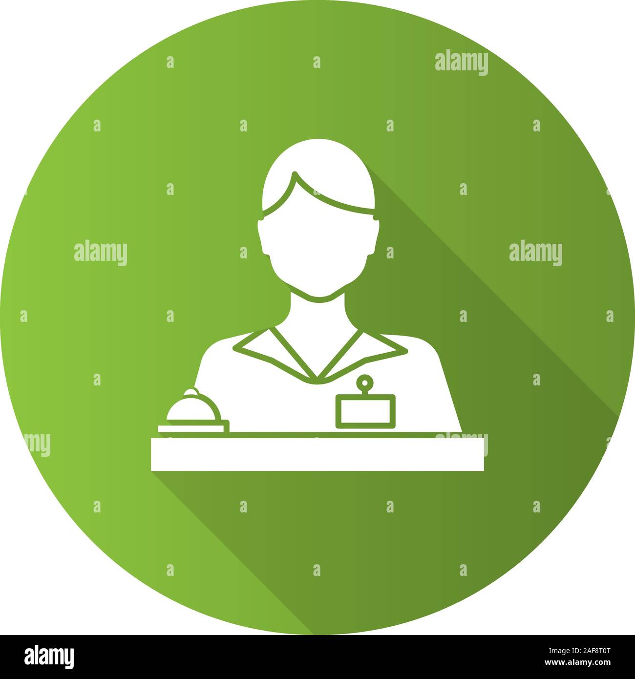 Hotel receptionist character icon vector hi-res stock photography and ...