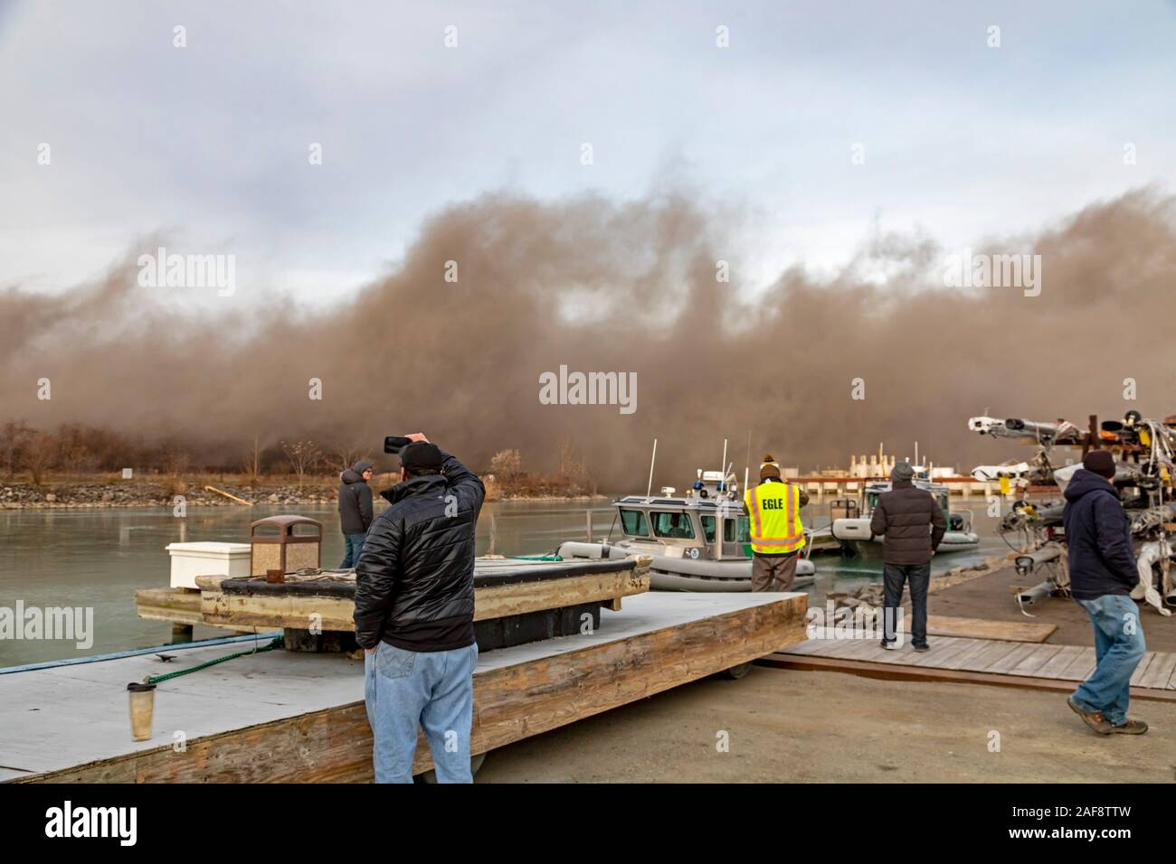Dust cloud rises from hi-res stock photography and images - Alamy