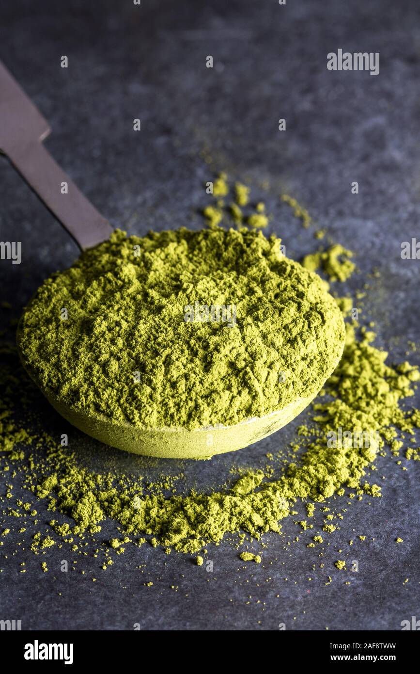 Matcha Tea Powder Stock Photo - Alamy