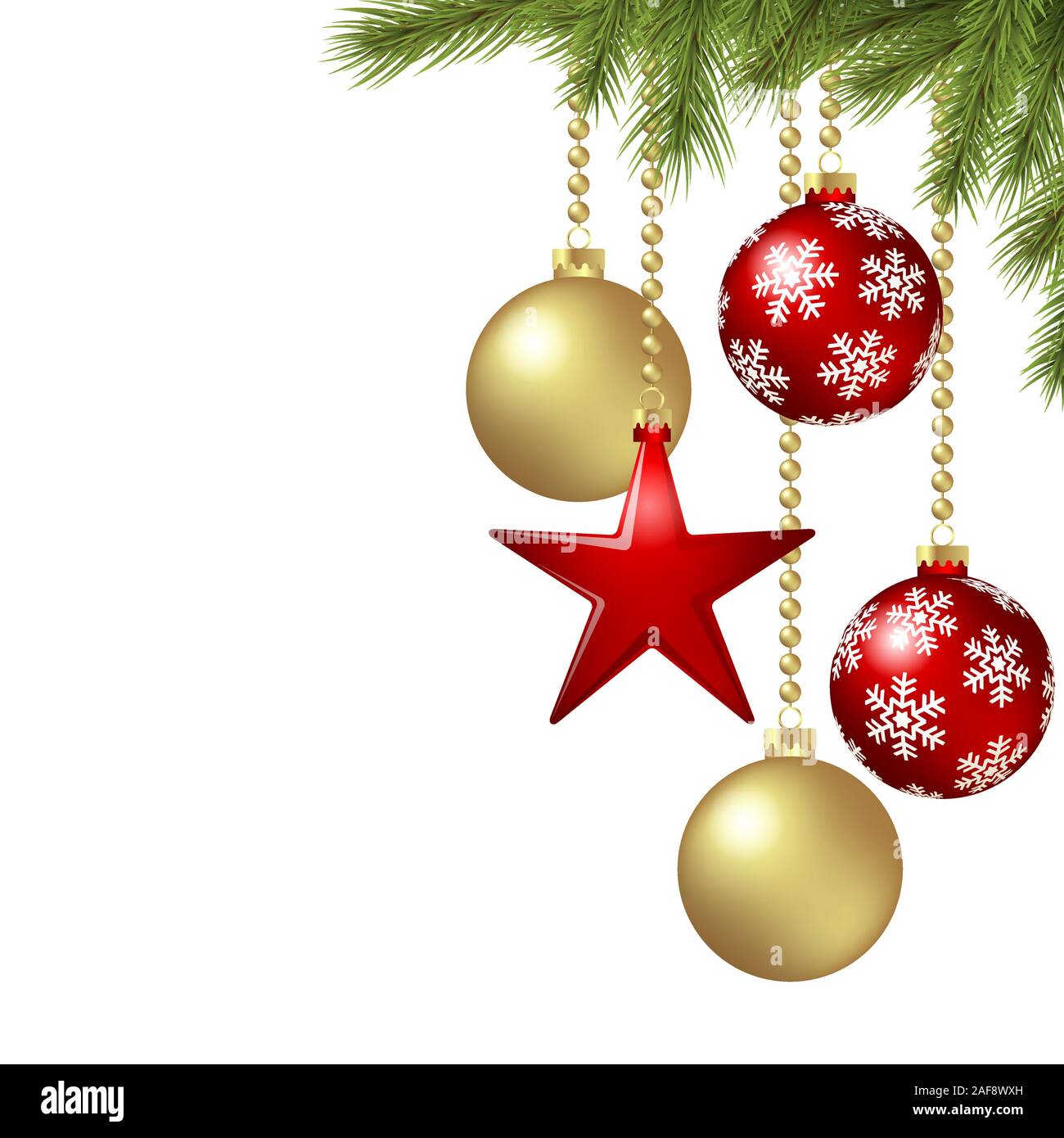 Gift fir branches text Stock Vector Images - Alamy