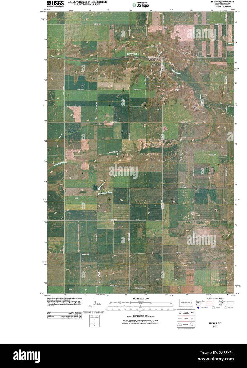 Hanks north dakota map Cut Out Stock Images & Pictures - Alamy