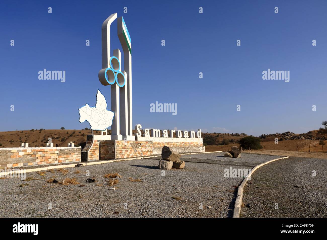 Samarkand to Shahrisabz Highway Breathtaking Landscape Viewpoint with ...