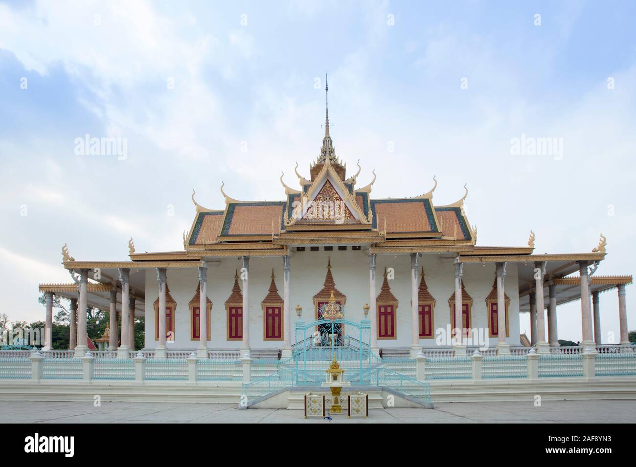 Cambodia, Phnom Penh, The Royal Palace. The Wat Phra Neo temple in the ...