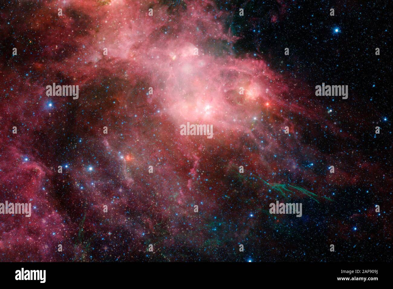 Cluster of stars in deep space. Milky way galaxy. Elements of this ...