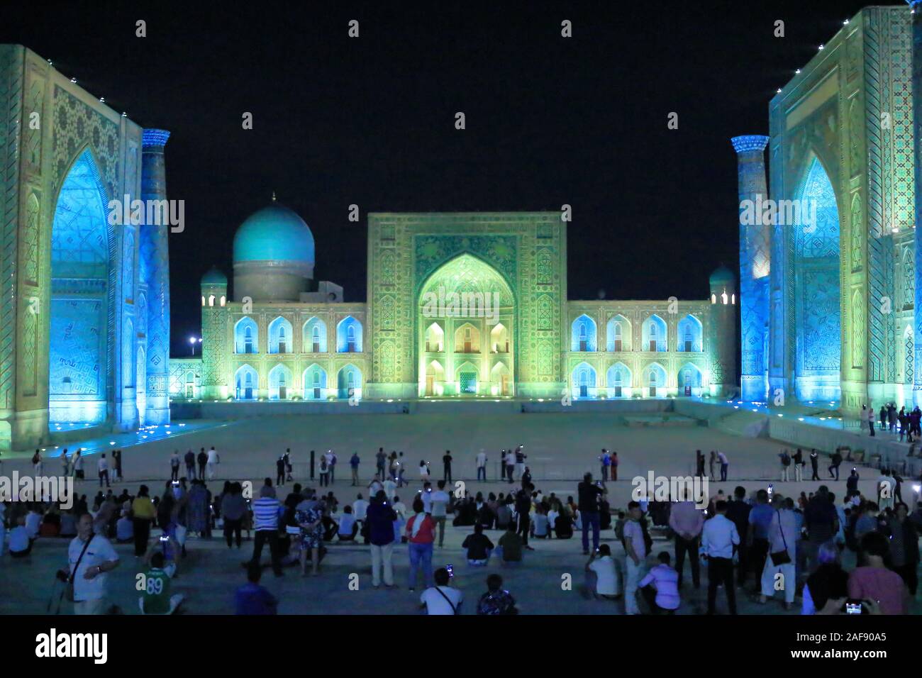 September 26 2019 - Samarkand, Uzbekistan: Beautiful Historic Registan ...