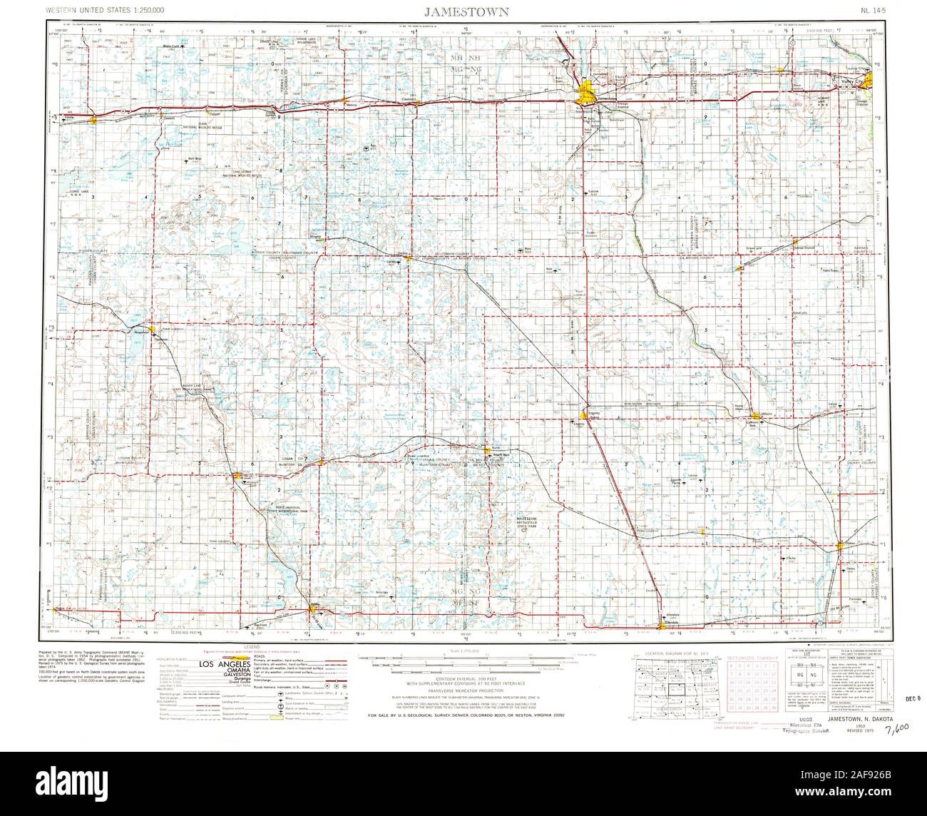 Map of jamestown north dakota hi-res stock photography and images - Alamy