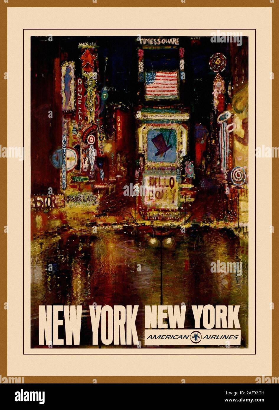 Vintage times square new york hi-res stock photography and images - Alamy