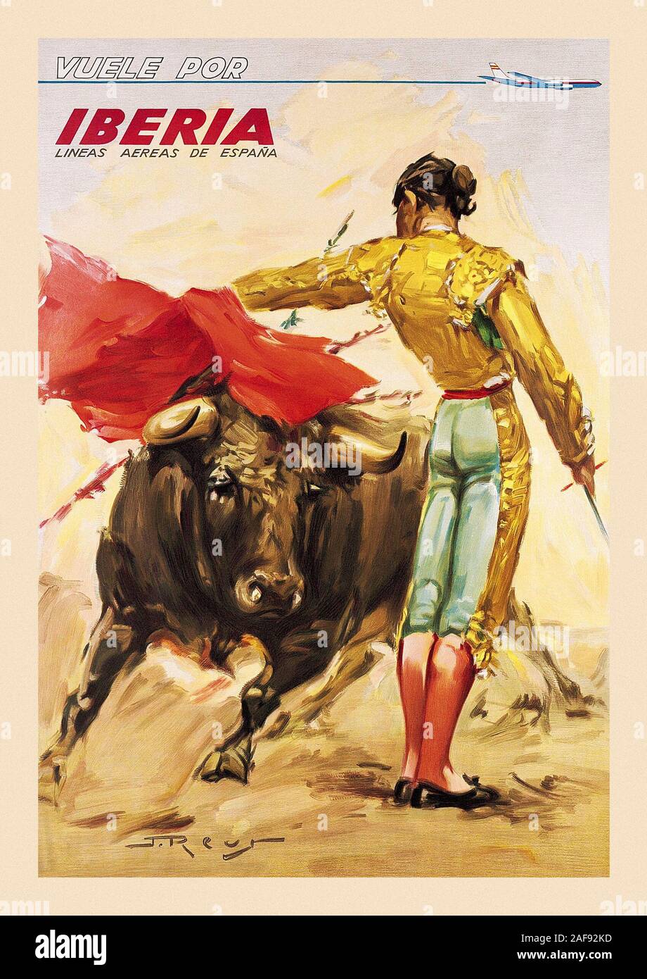 Vintage travel ad for spain hi-res stock photography and images - Alamy