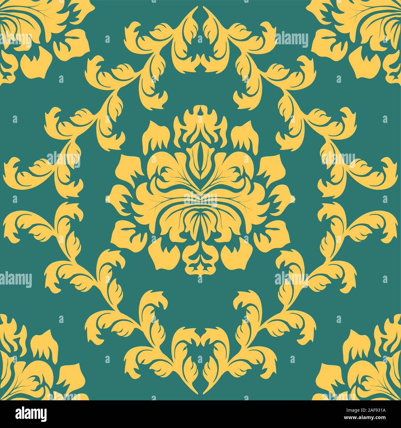 Decorative element traditional damask pattern. Vector eps 10 Stock ...