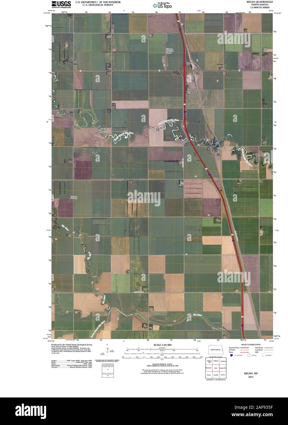 Kelso map Cut Out Stock Images & Pictures - Alamy