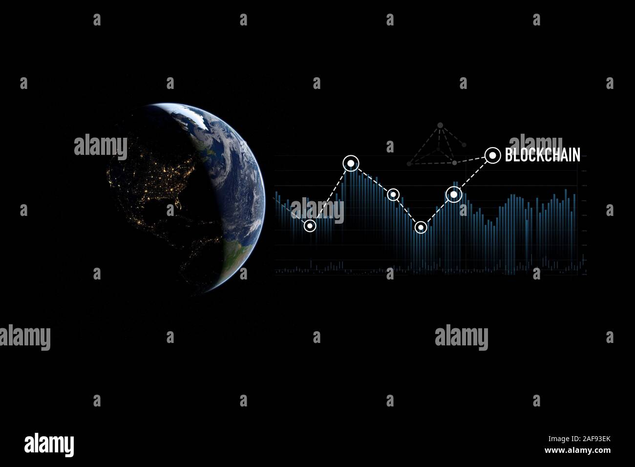Network data graph block chain hi-res stock photography and images - Alamy