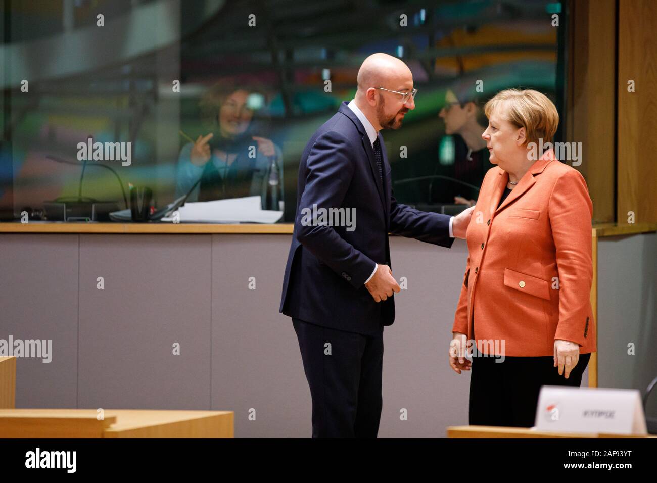 Brussels, Belgum. 12 December 2019. European Council President Charles ...