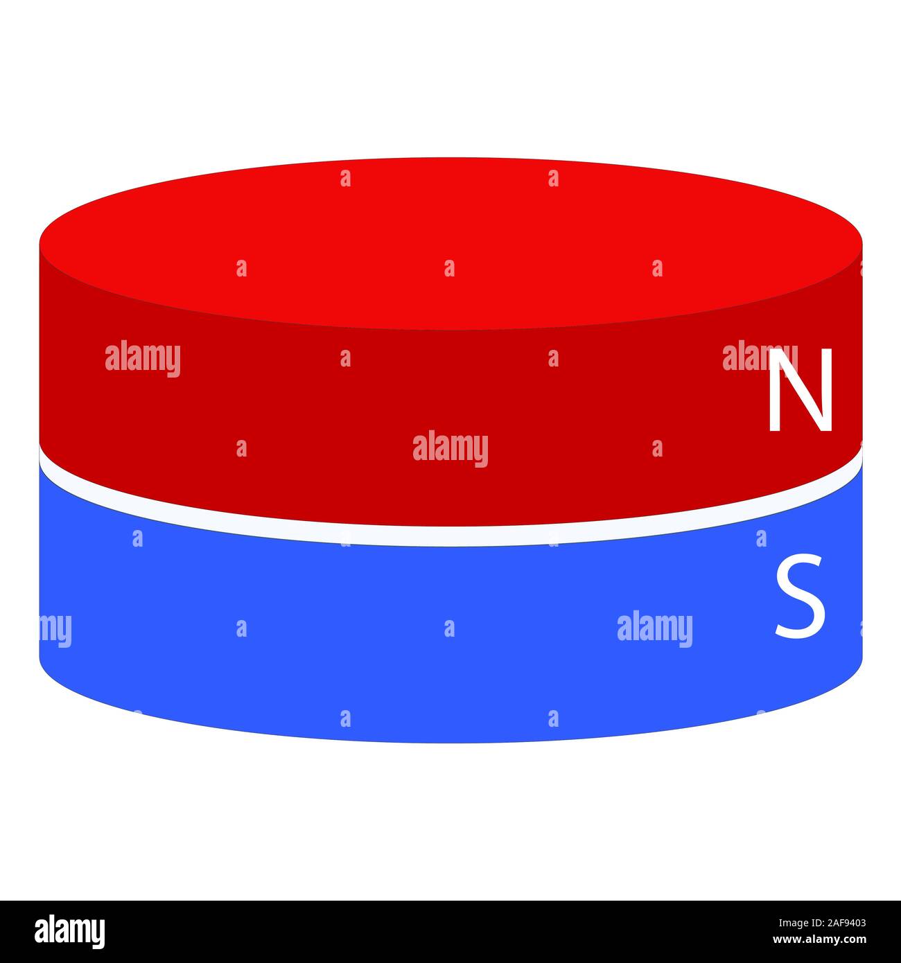 Vector circle magnet Stock Photo - Alamy