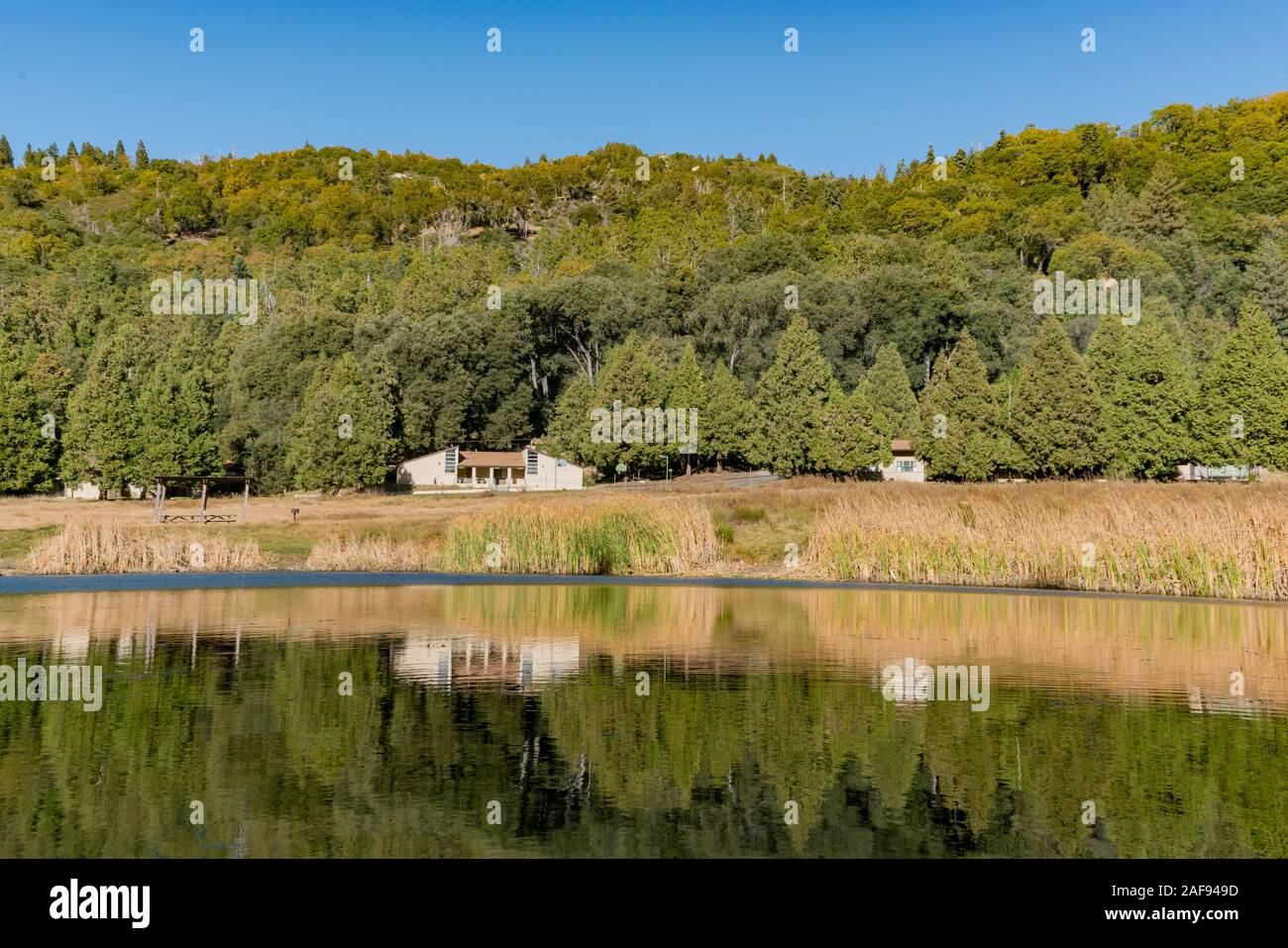 Lake landscape at Palomar Mountain, California Stock Photo - Alamy