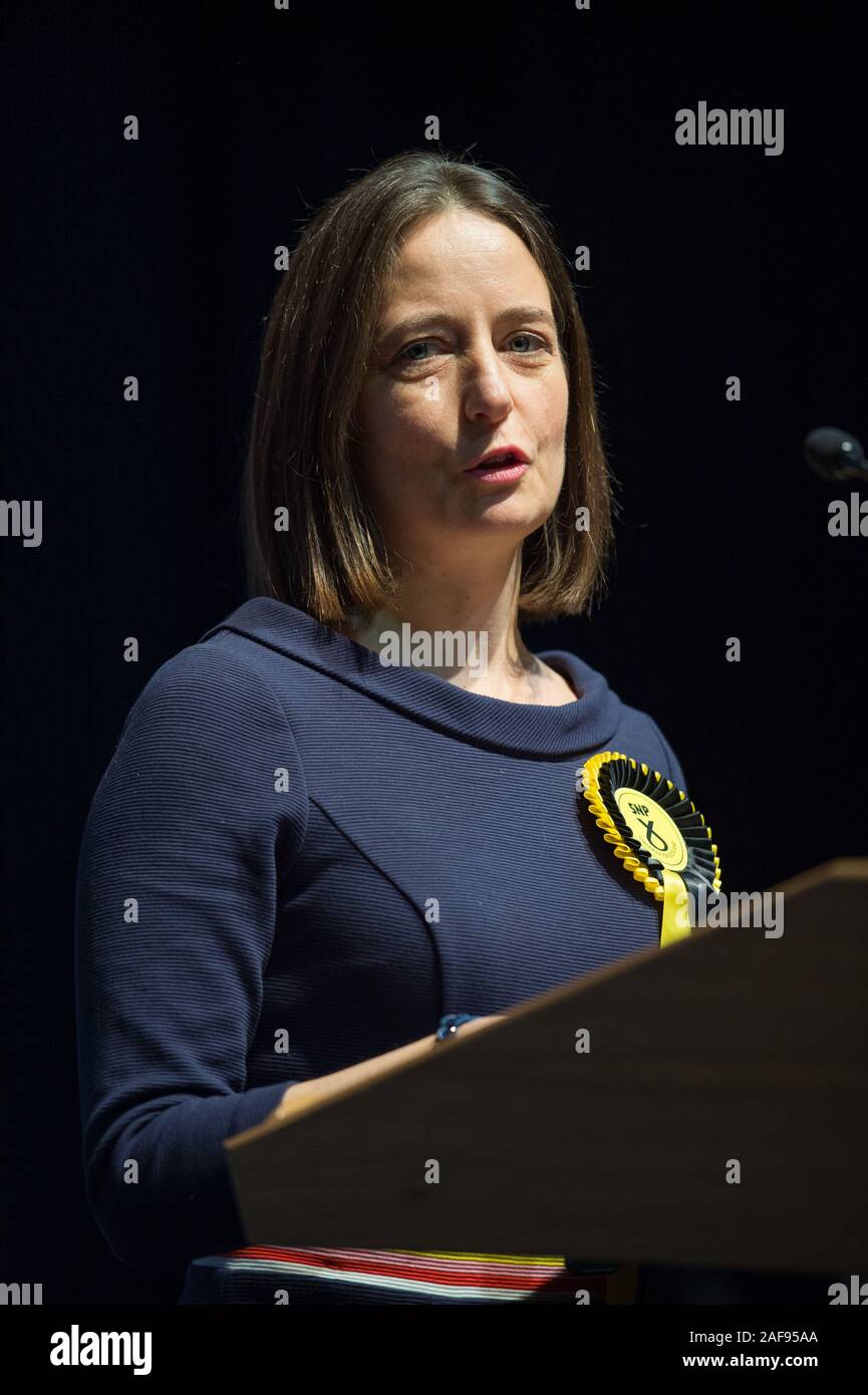 Glasgow, UK. 13 December 2019. Pictured: Carol Monaghan MP for Glasgow ...