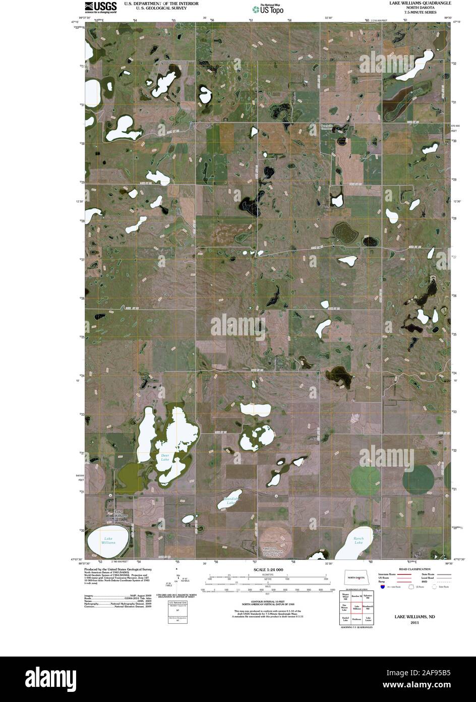 Williams north dakota map hi-res stock photography and images - Alamy