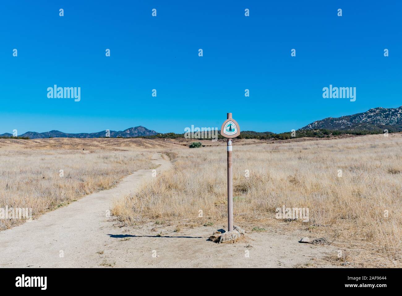 Hiking on the Pacific Crest Trail at Warner Springs, California Stock ...