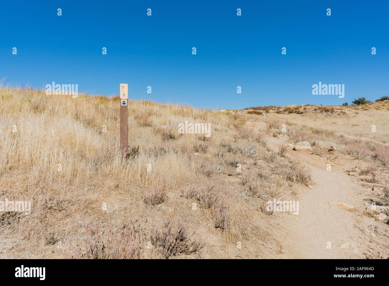 Hiking on the Pacific Crest Trail at Warner Springs, California Stock ...