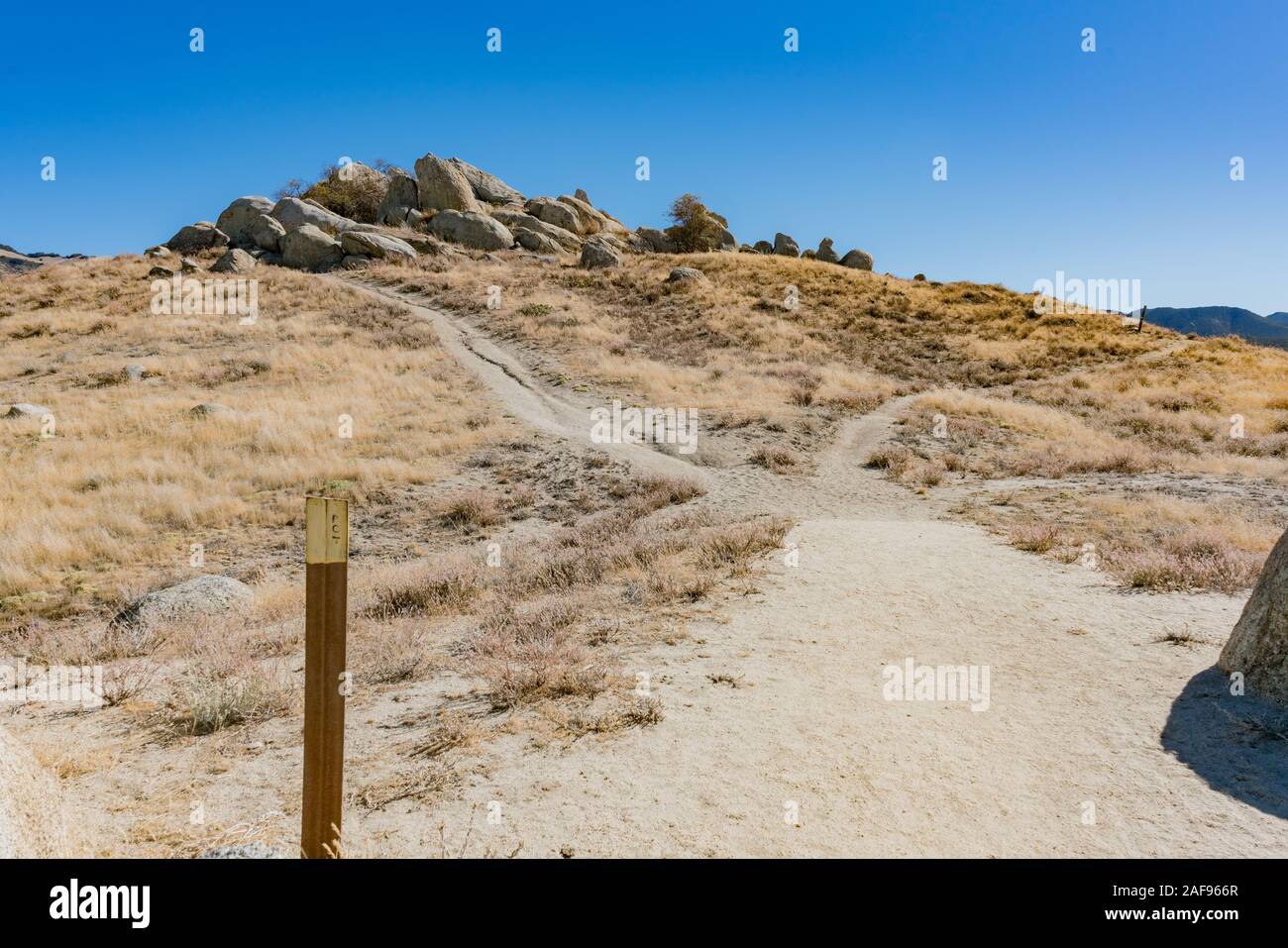 Hiking on the Pacific Crest Trail at Warner Springs, California Stock ...