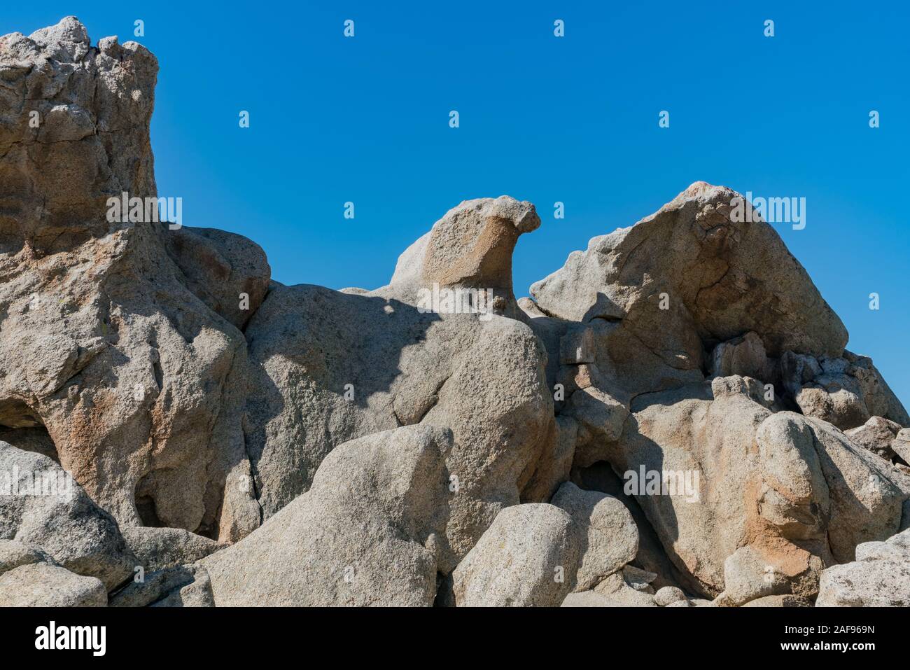 Morning view of the Eagle Rock on Pacific Crest Trail at Warner Springs ...