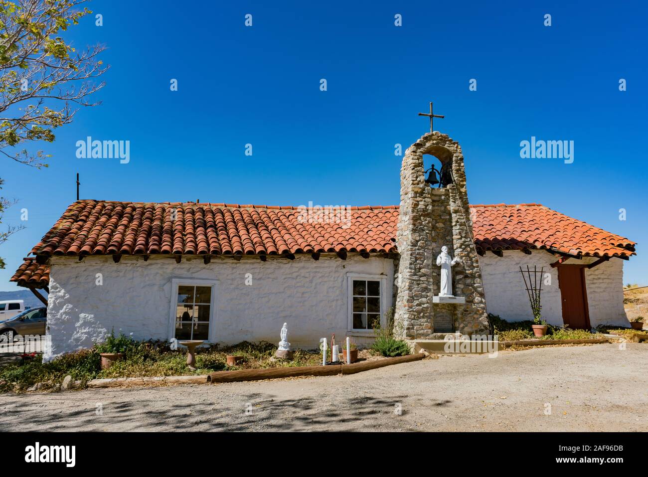Morning view of the St. Francis of Assisi Chapel at Warner Springs ...
