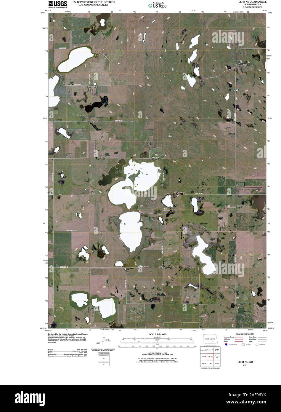 Lehr north dakota map hi-res stock photography and images - Alamy