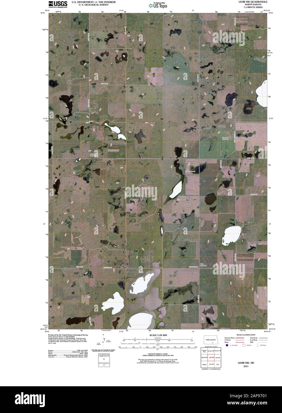 Lehr north dakota map hi-res stock photography and images - Alamy