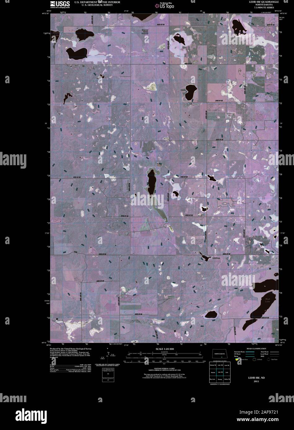 Lehr north dakota map hi-res stock photography and images - Alamy