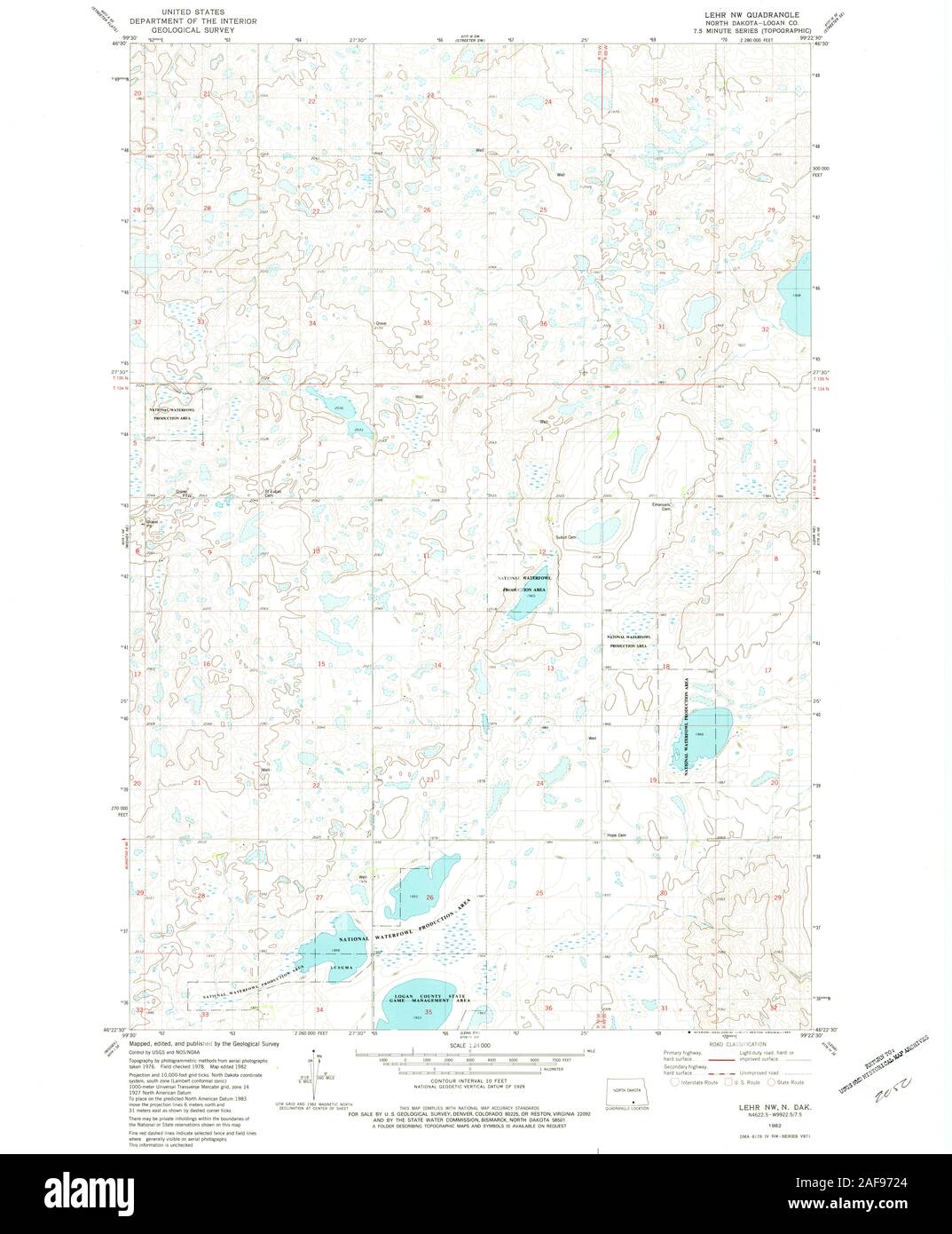 Lehr north dakota map hi-res stock photography and images - Alamy