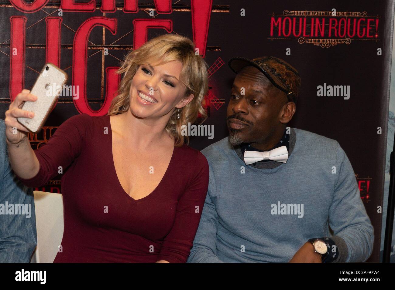 New York, NY, USA. 13th Dec, 2019. Robyn Hurder, Sahr Ngaujah in ...