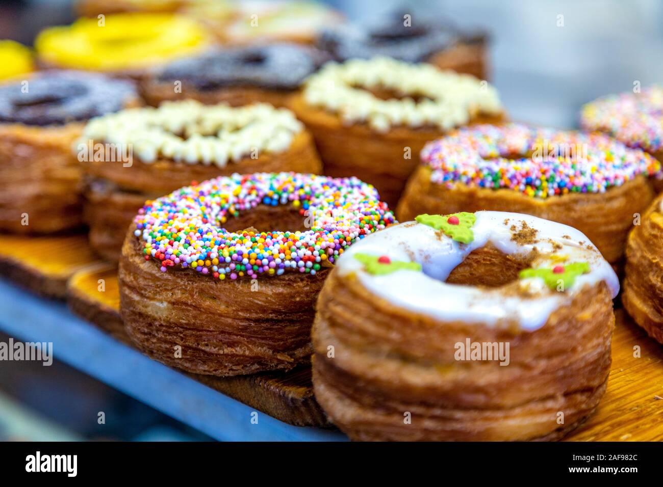Cronuts in Rinkoffs Bakery, East London, UK Stock Photo - Alamy