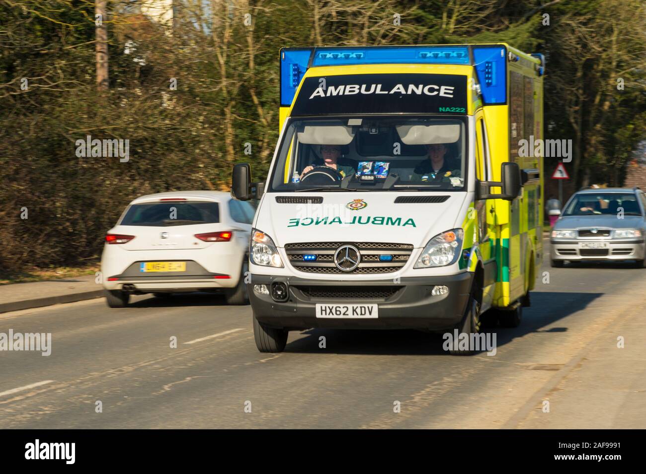 Emergency service - Ambulance response Stock Photo - Alamy