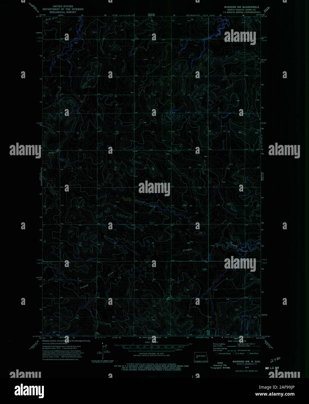 Manning north dakota map hi-res stock photography and images - Alamy