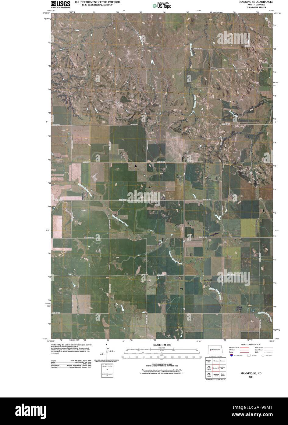 Manning north dakota map hi-res stock photography and images - Alamy