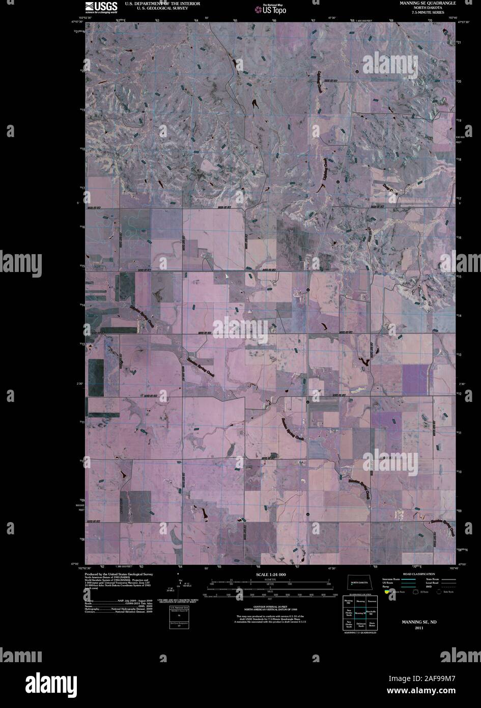 Manning north dakota map hi-res stock photography and images - Alamy