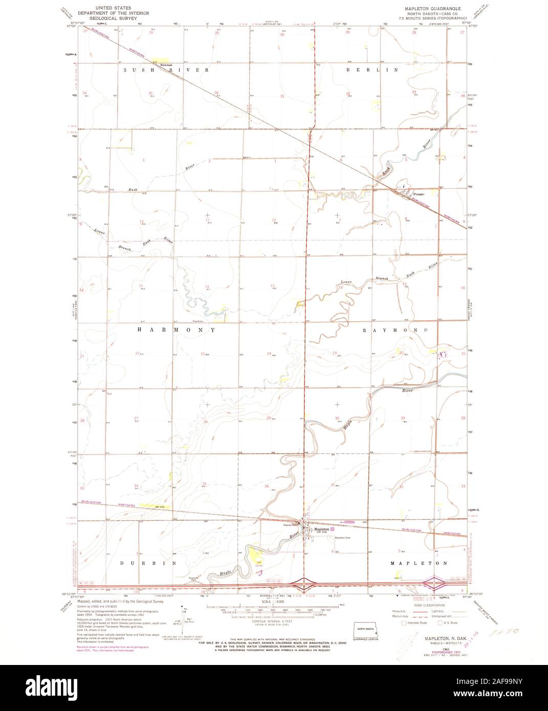 Map of mapleton hi-res stock photography and images - Alamy