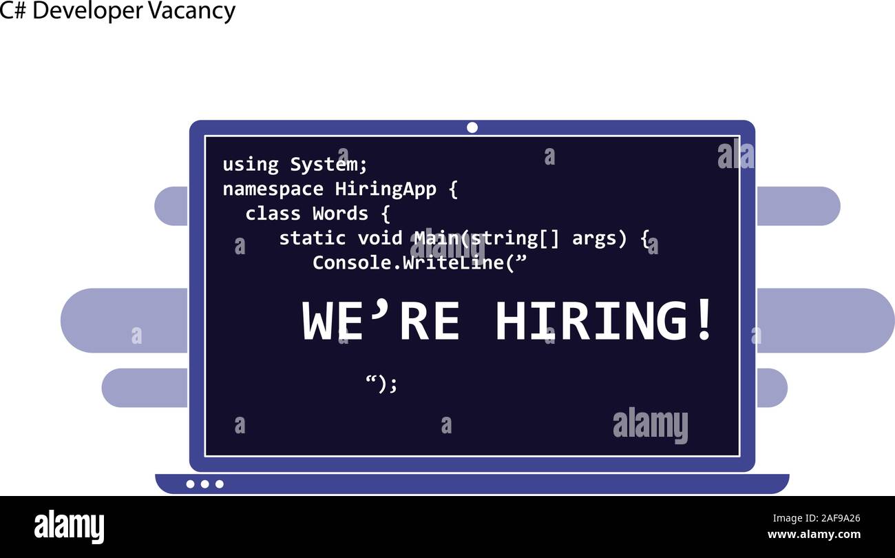 Job vacancy advert Stock Vector Images - Alamy