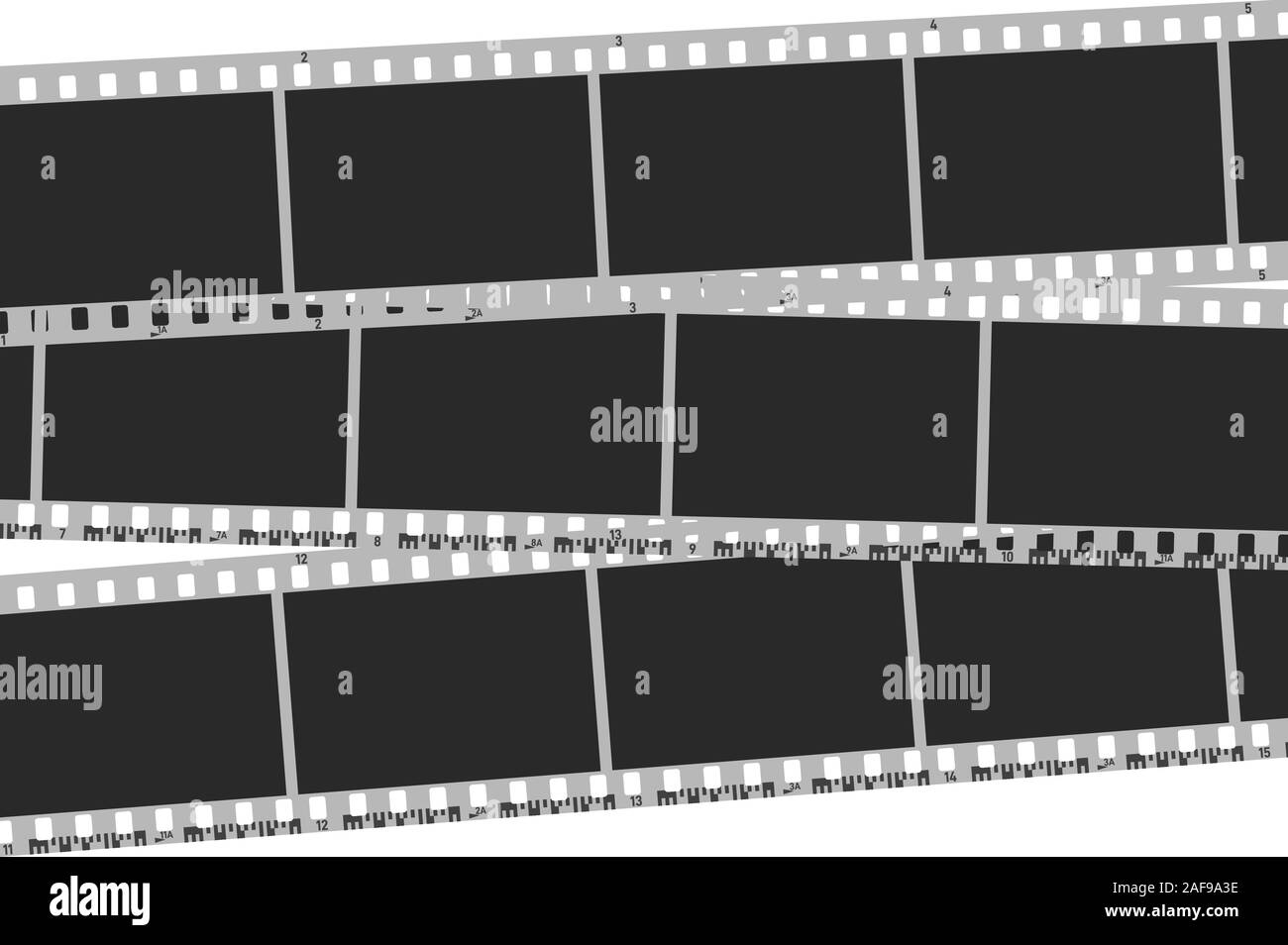 Film frames roll Black and White Stock Photos & Images - Alamy