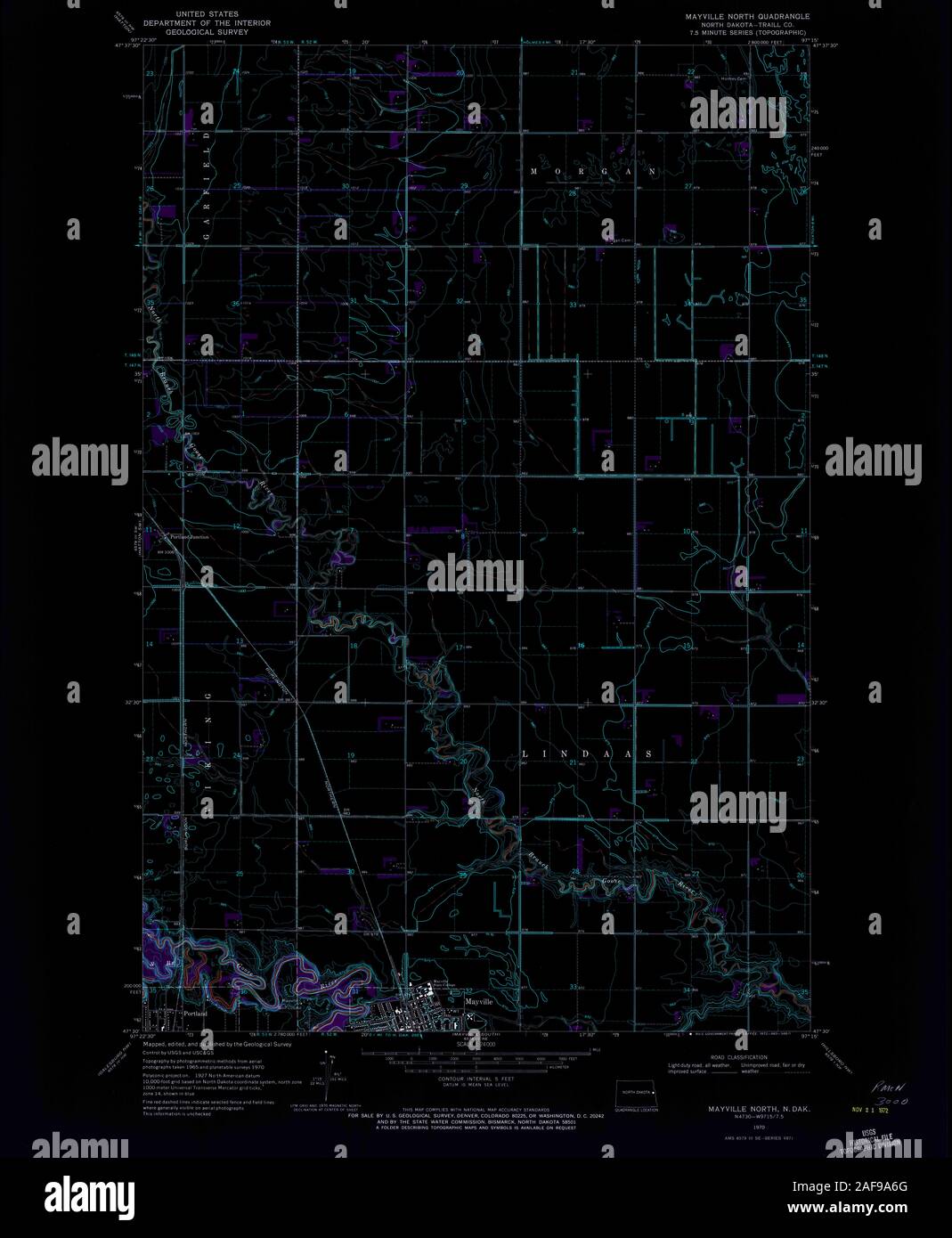 Map of mayville hi-res stock photography and images - Alamy