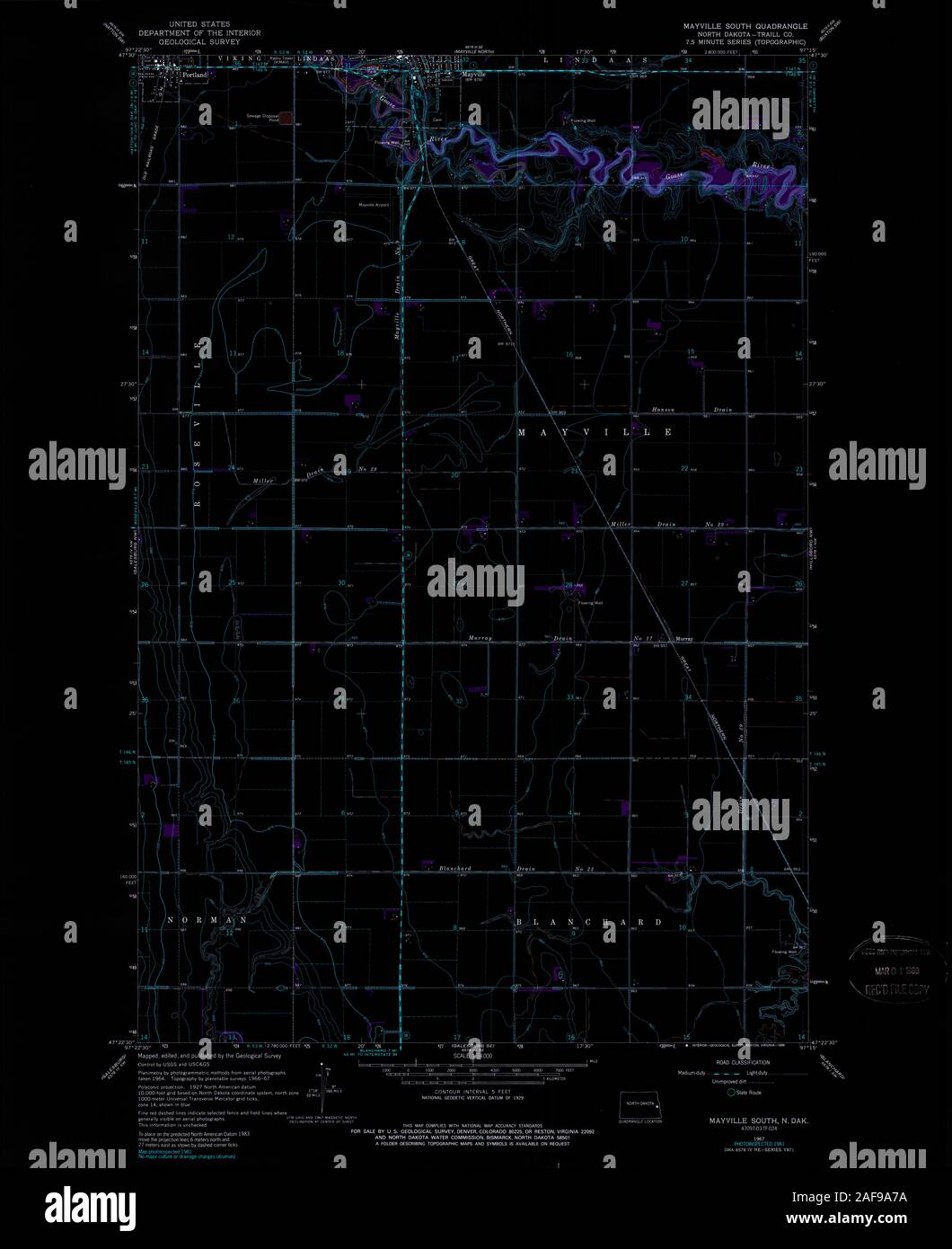 Map of mayville hi-res stock photography and images - Alamy