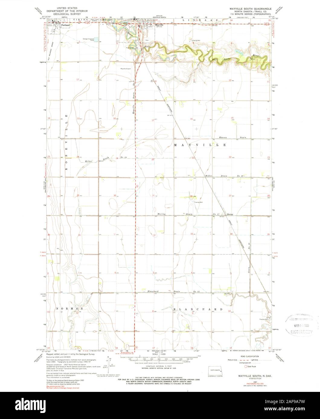 Map of mayville hi-res stock photography and images - Alamy